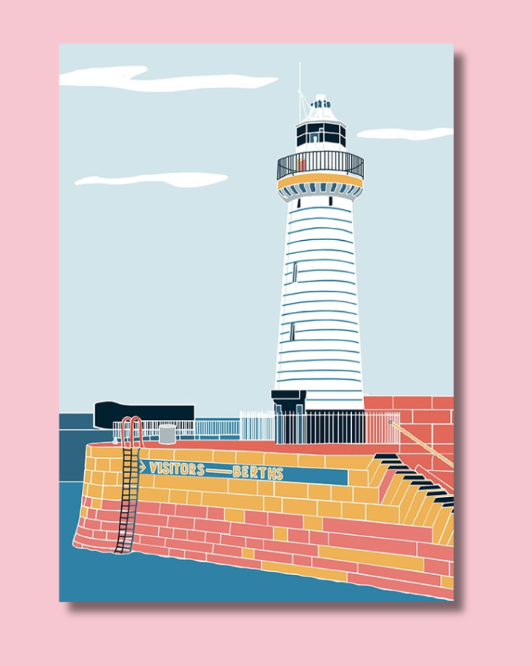Donaghadee Lighthouse Print | Deborah Hill Design – Born & Bred