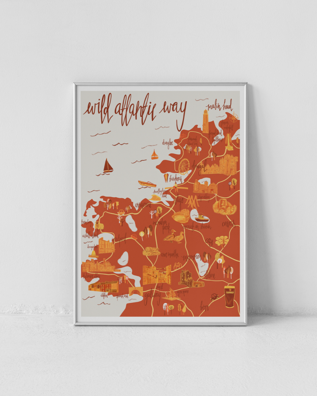 Wild Atlantic Way Map | DesignWithBeth – Born & Bred