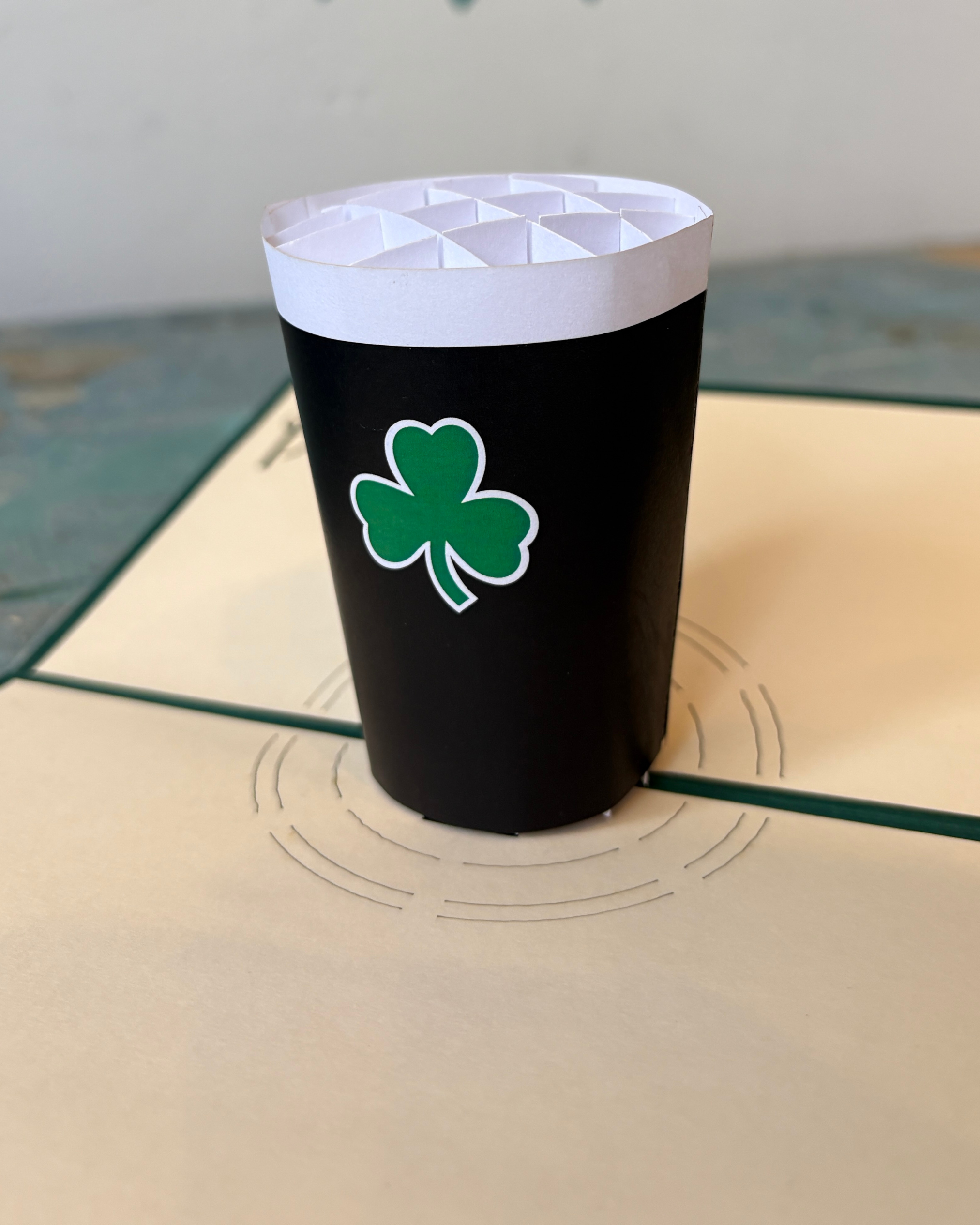 Irish Pint Of Stout/Guinness Pop Up Card | Paper Bear – Born & Bred