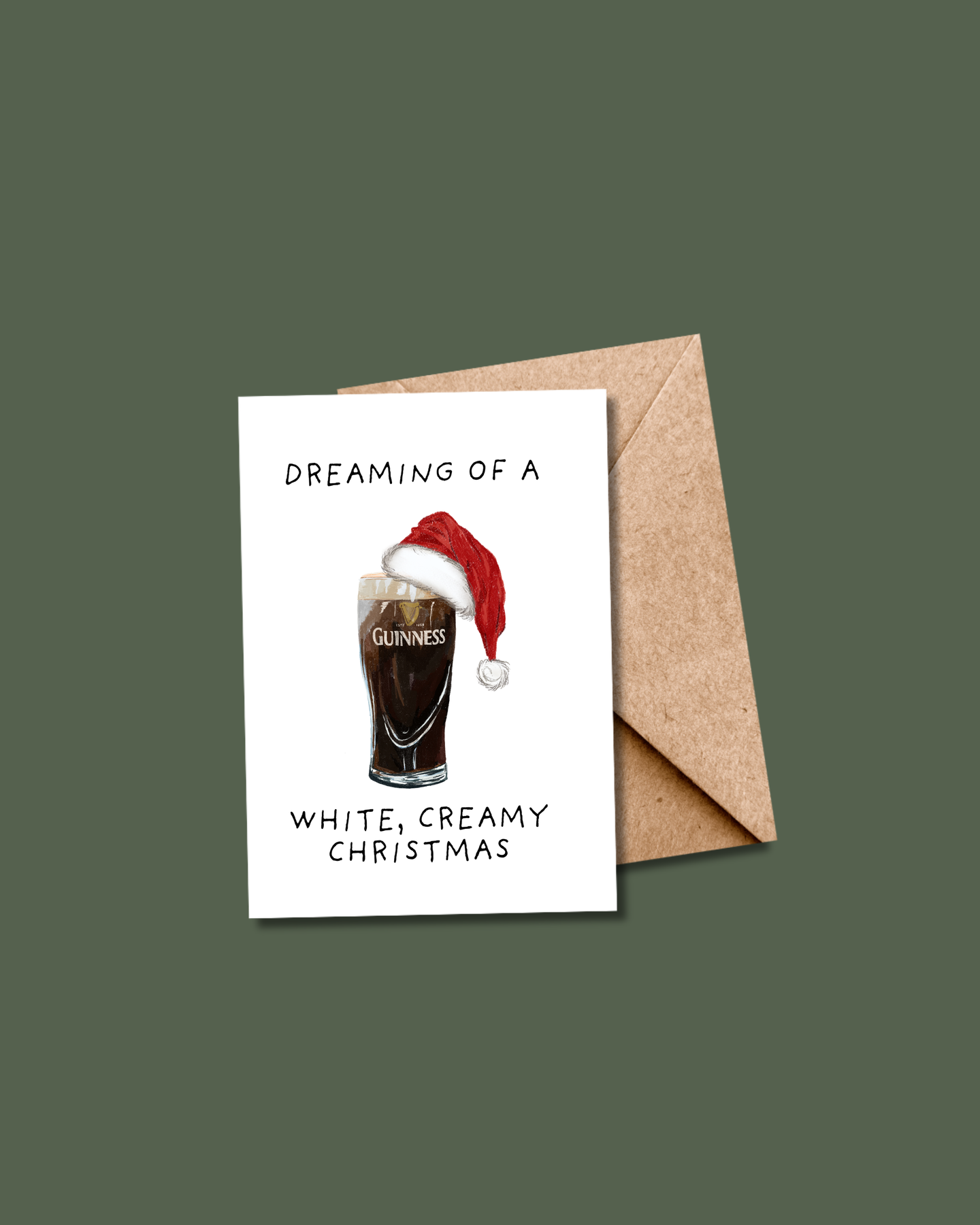 Dreaming Of A Creamy White Christmas Card | Dearbhail Designs – Born & Bred