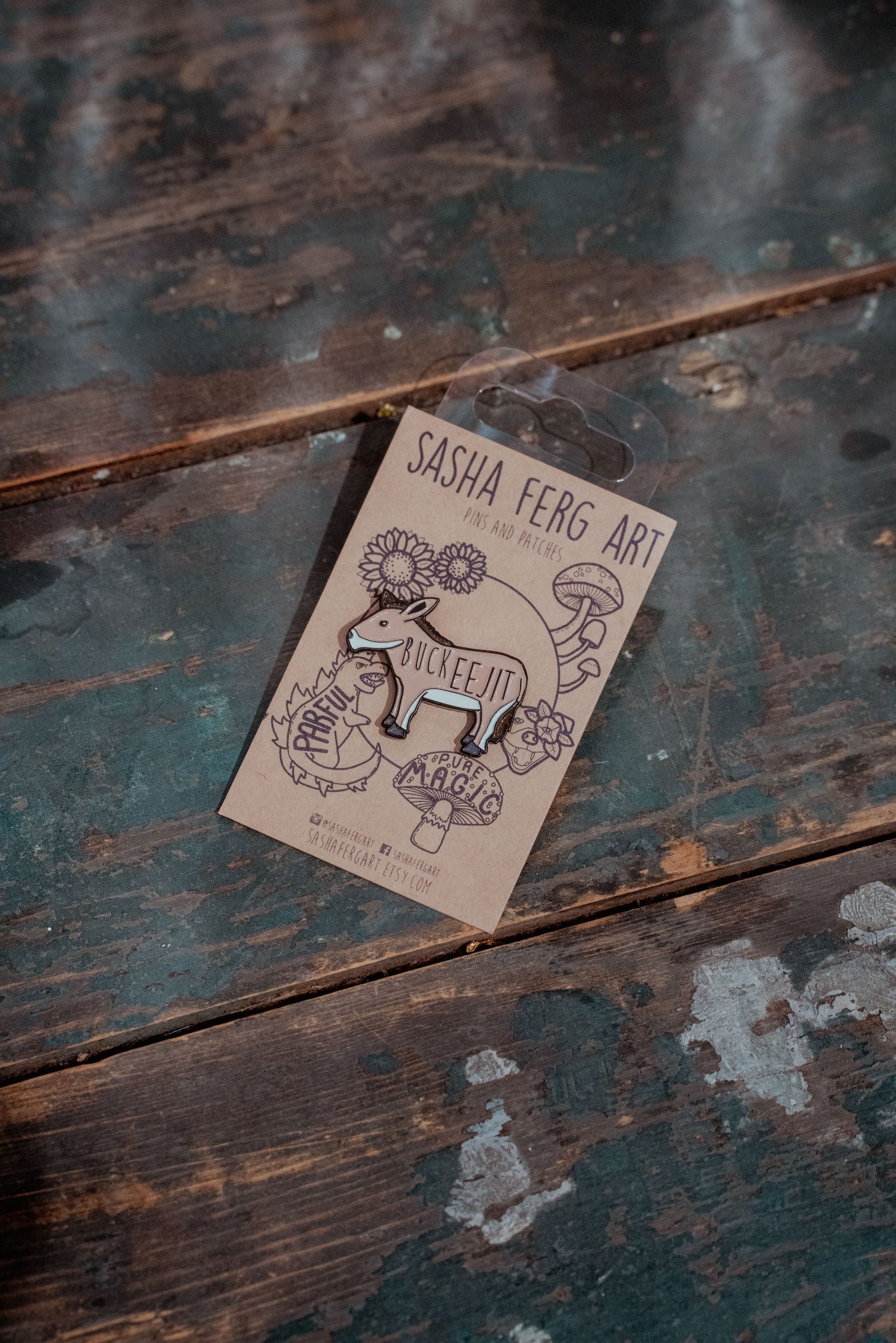 Buck Eejit Donkey Pin | Sasha Ferg Art – Born & Bred