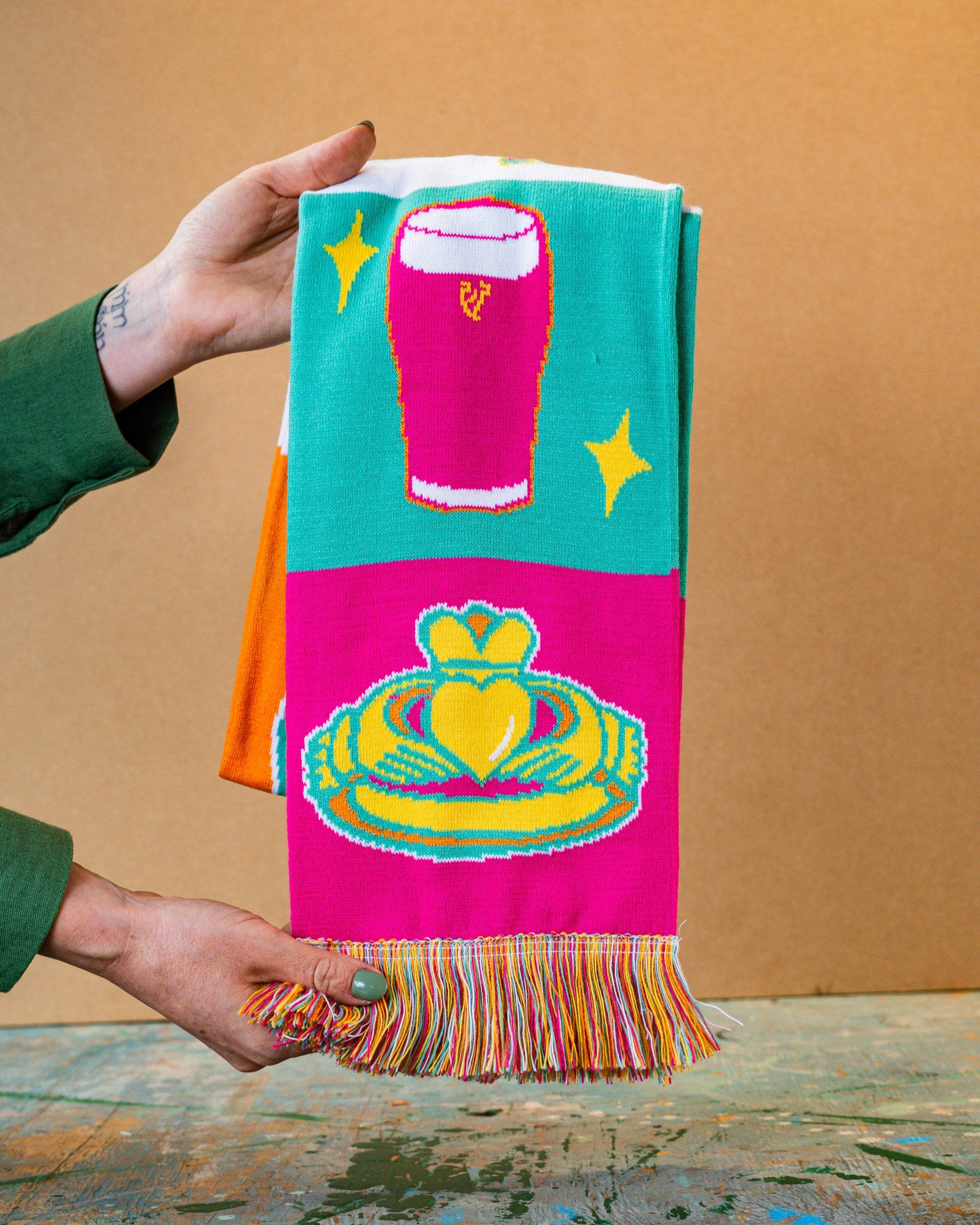 Symbols of Éire Scarf | Aoife Cawley Art – Born & Bred