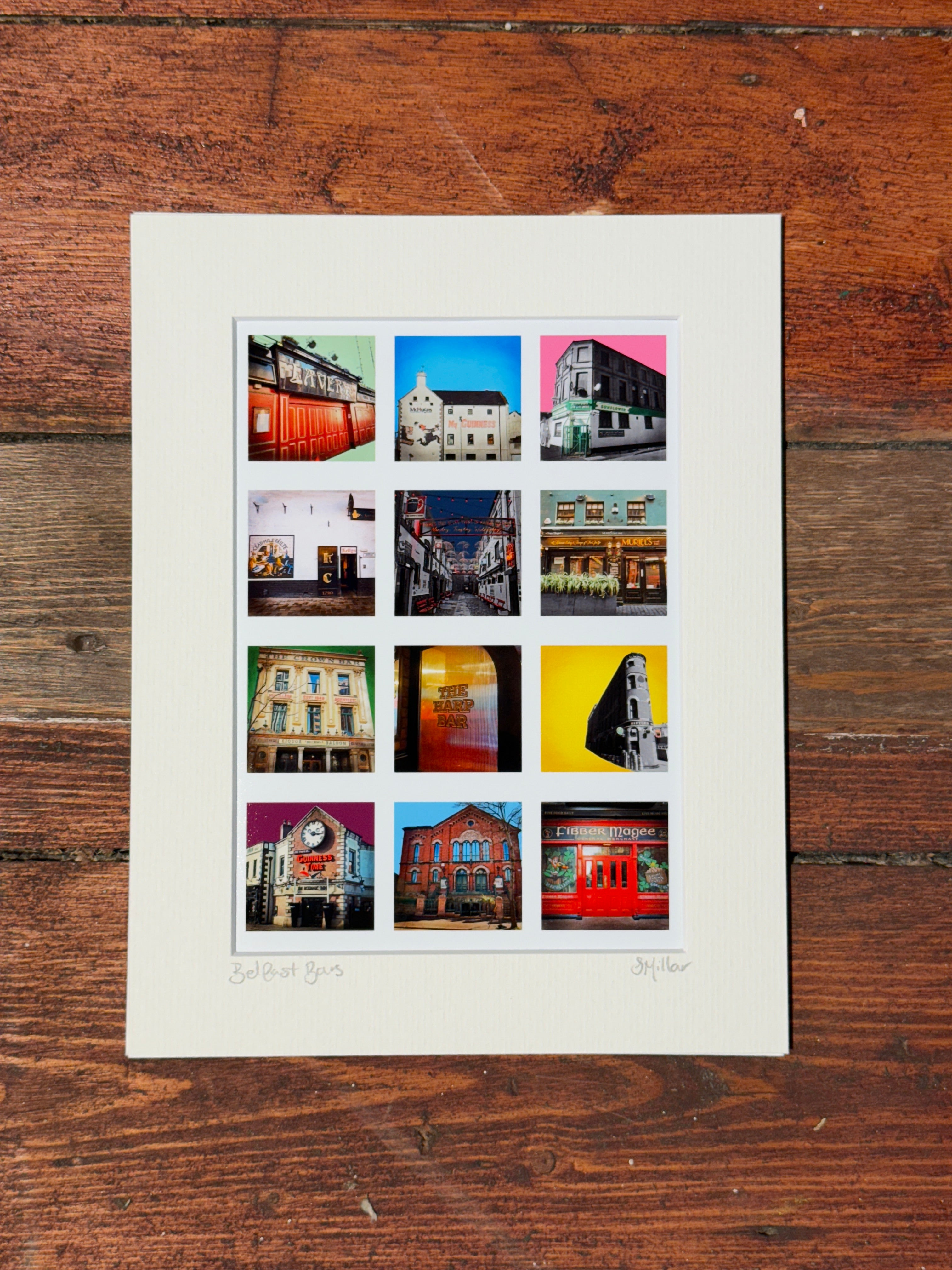 Northern Irish Artist | Belfast Landmarks Montage Pop Art Print ...