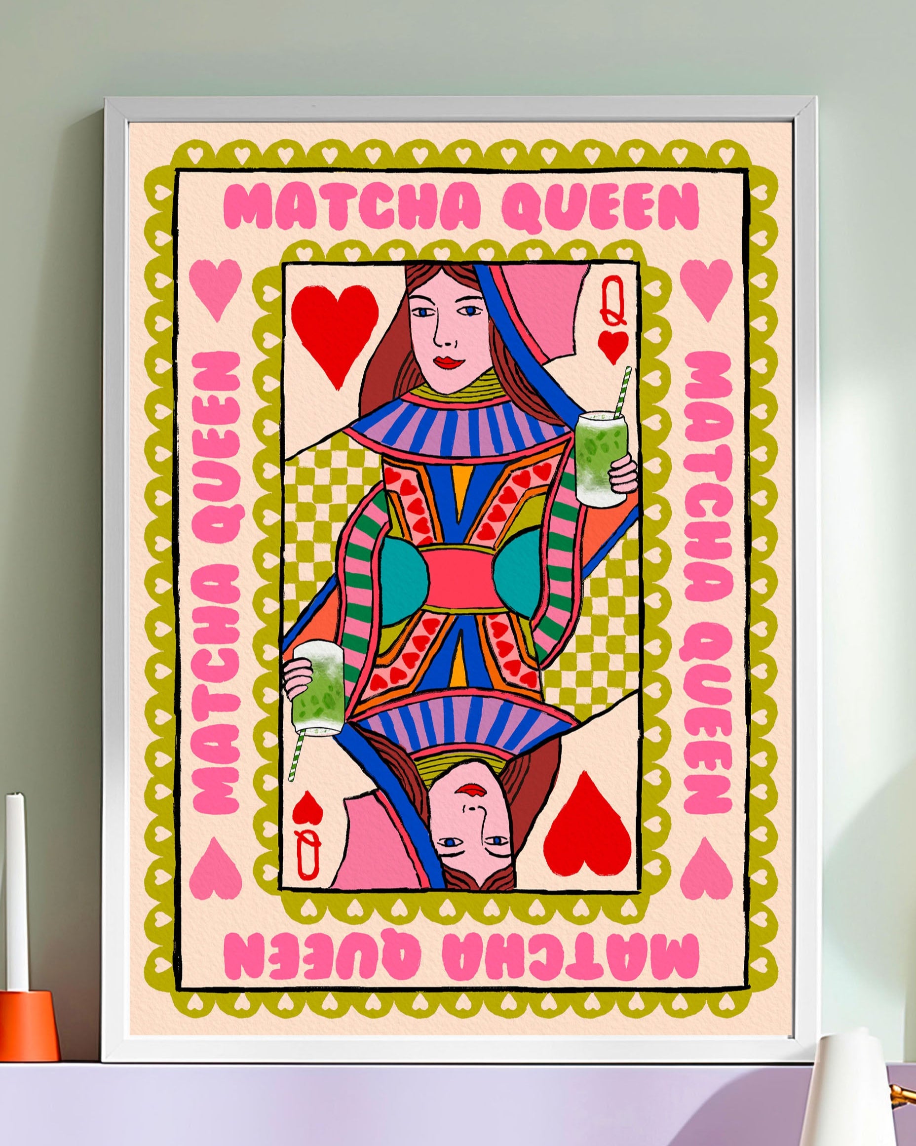 Matcha Queen Playing Card Print | Mauds Studio – Born & Bred