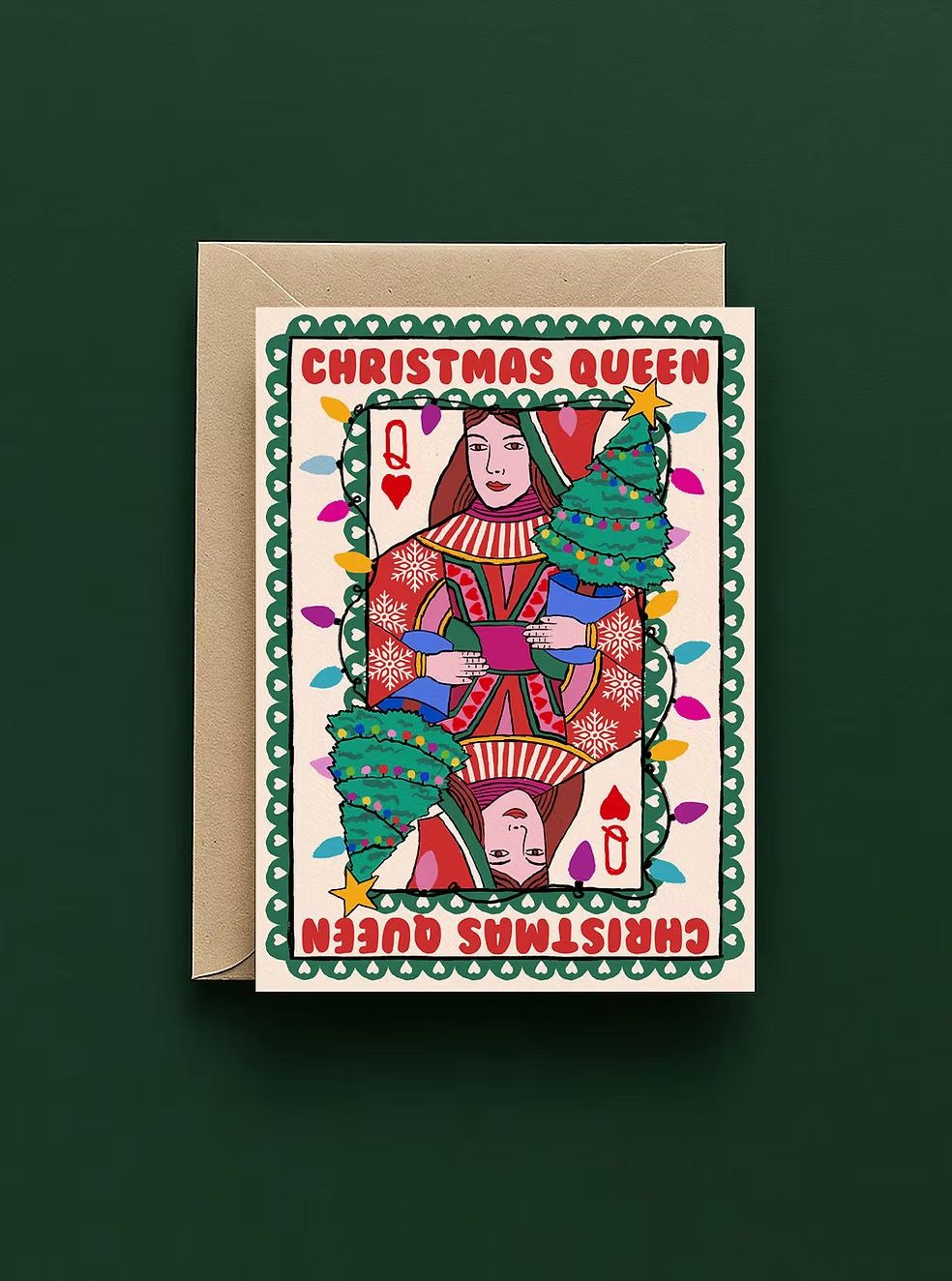 Christmas Queen Card | Mauds Studio – Born & Bred