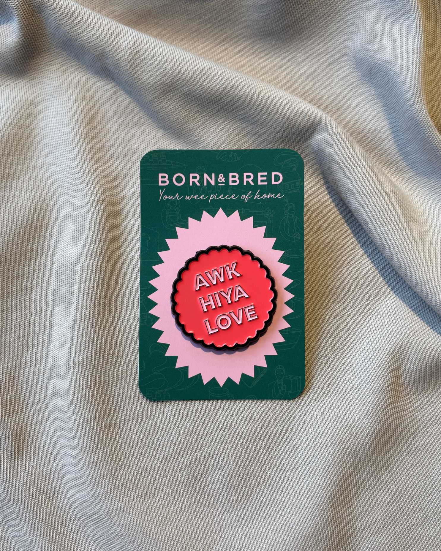 Irish Souvenir | Awk Hiya Love Pin | Born & Bred