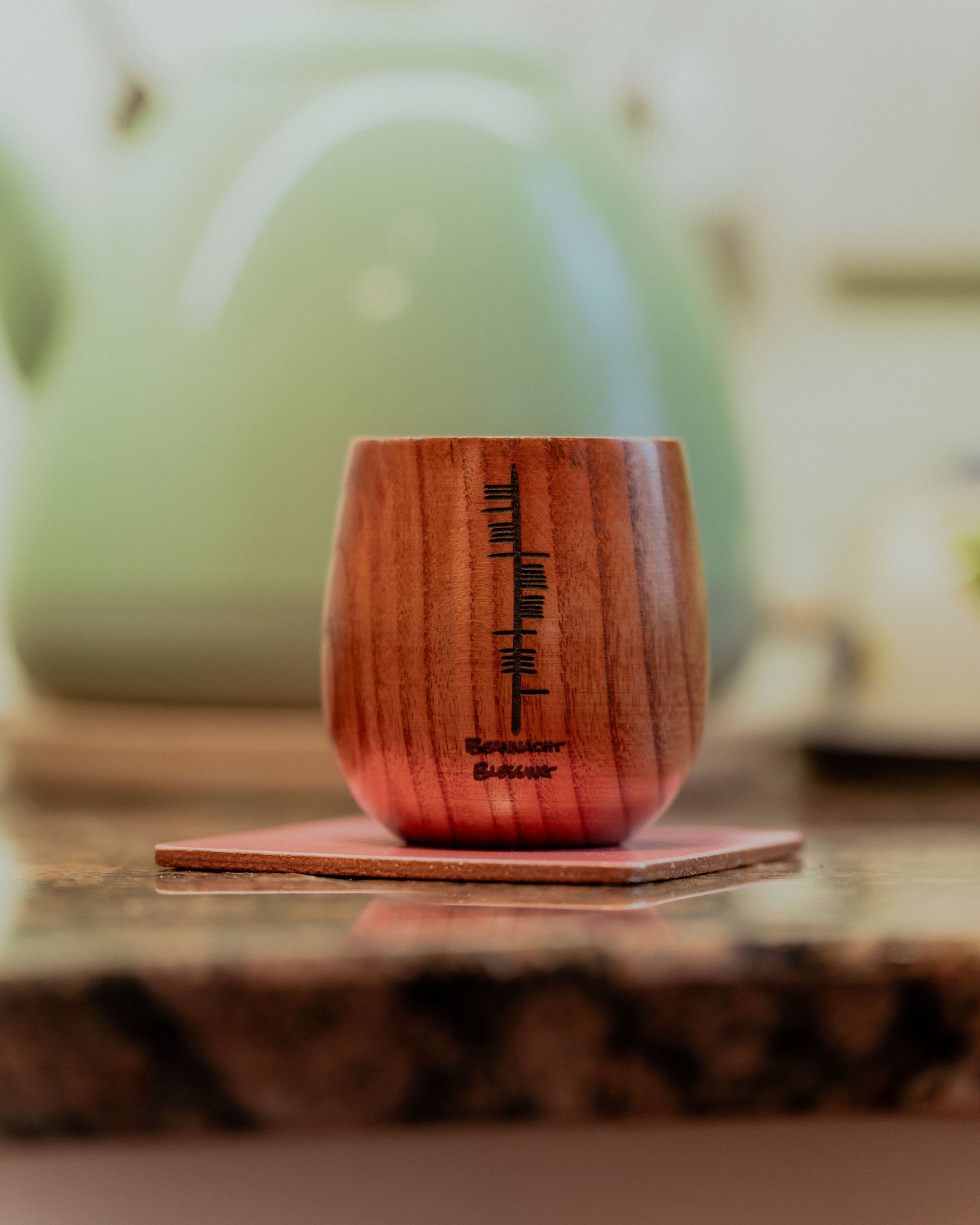 Beannacht - Blessing | Irish Ogham Engraved Wooden Cup | Shannon Liddy ...