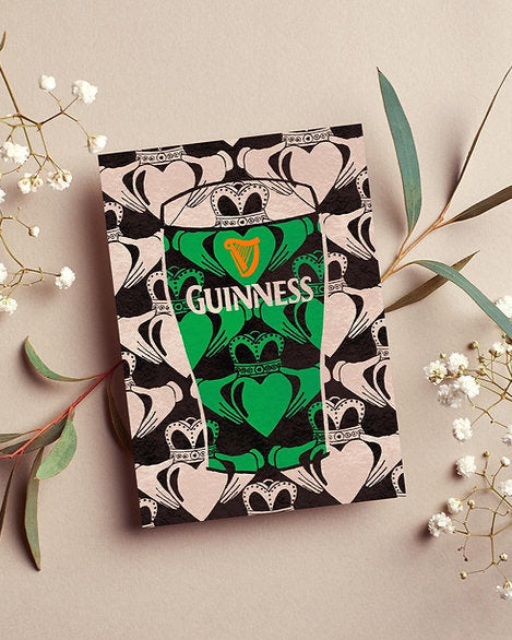 Guinness Claddagh Card | Mauds Studio – Born & Bred
