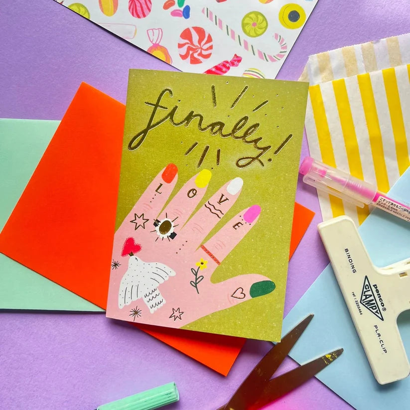 Finally! Card | Kerrie Illustrates – Born & Bred