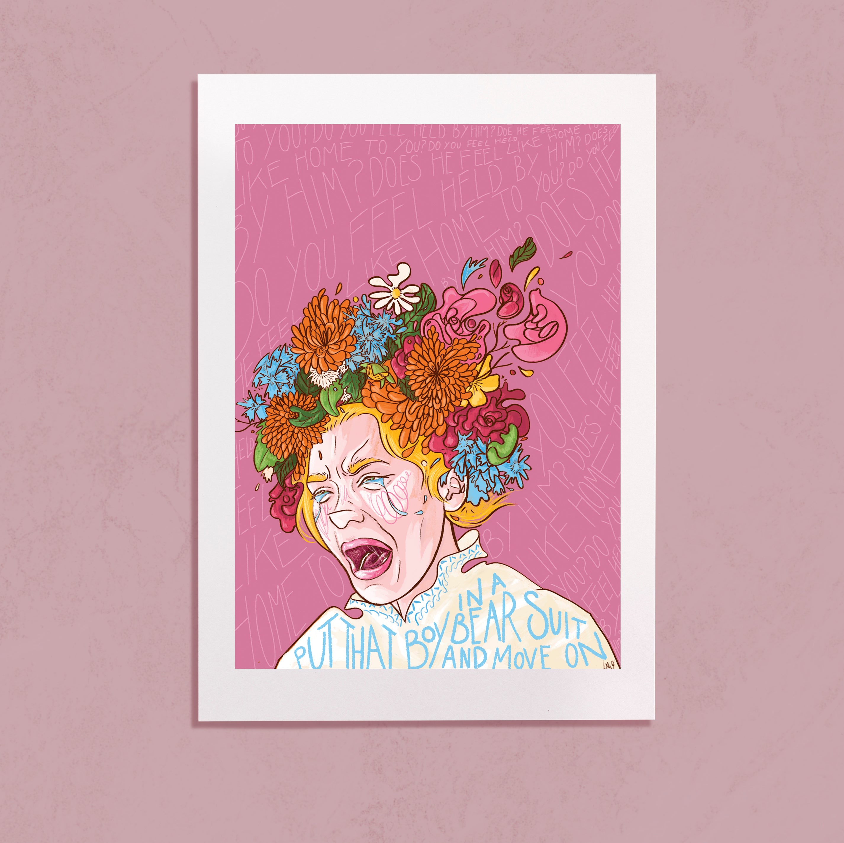 Northern Irish Artist A5 Print | Does He Feel Like Home? | Leanne ...