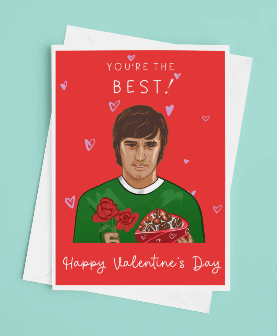 George Best Valentines Day Card | Derry Nice Things – Born & Bred
