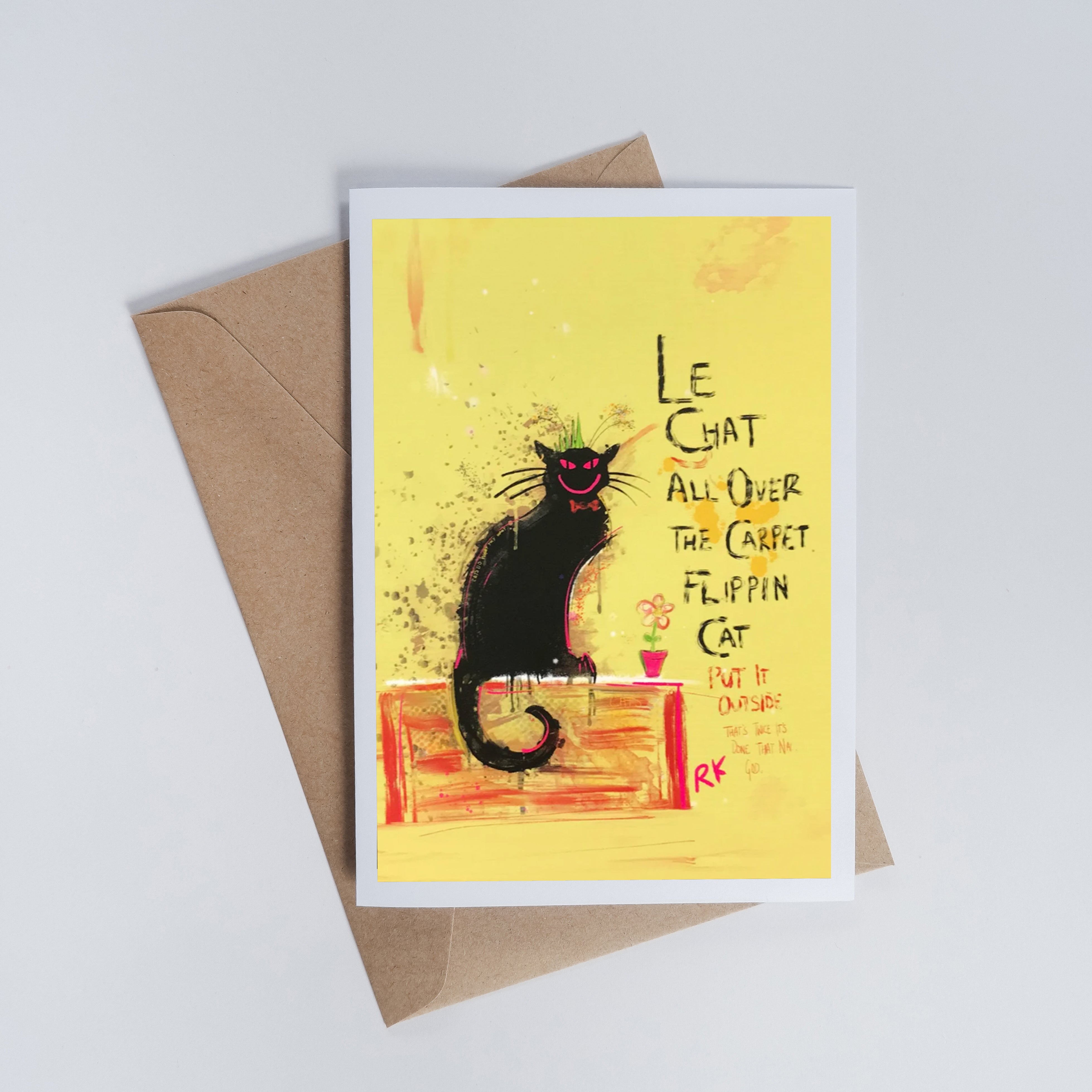Le Chat Card | Ricky Drew A Piccy – Born & Bred