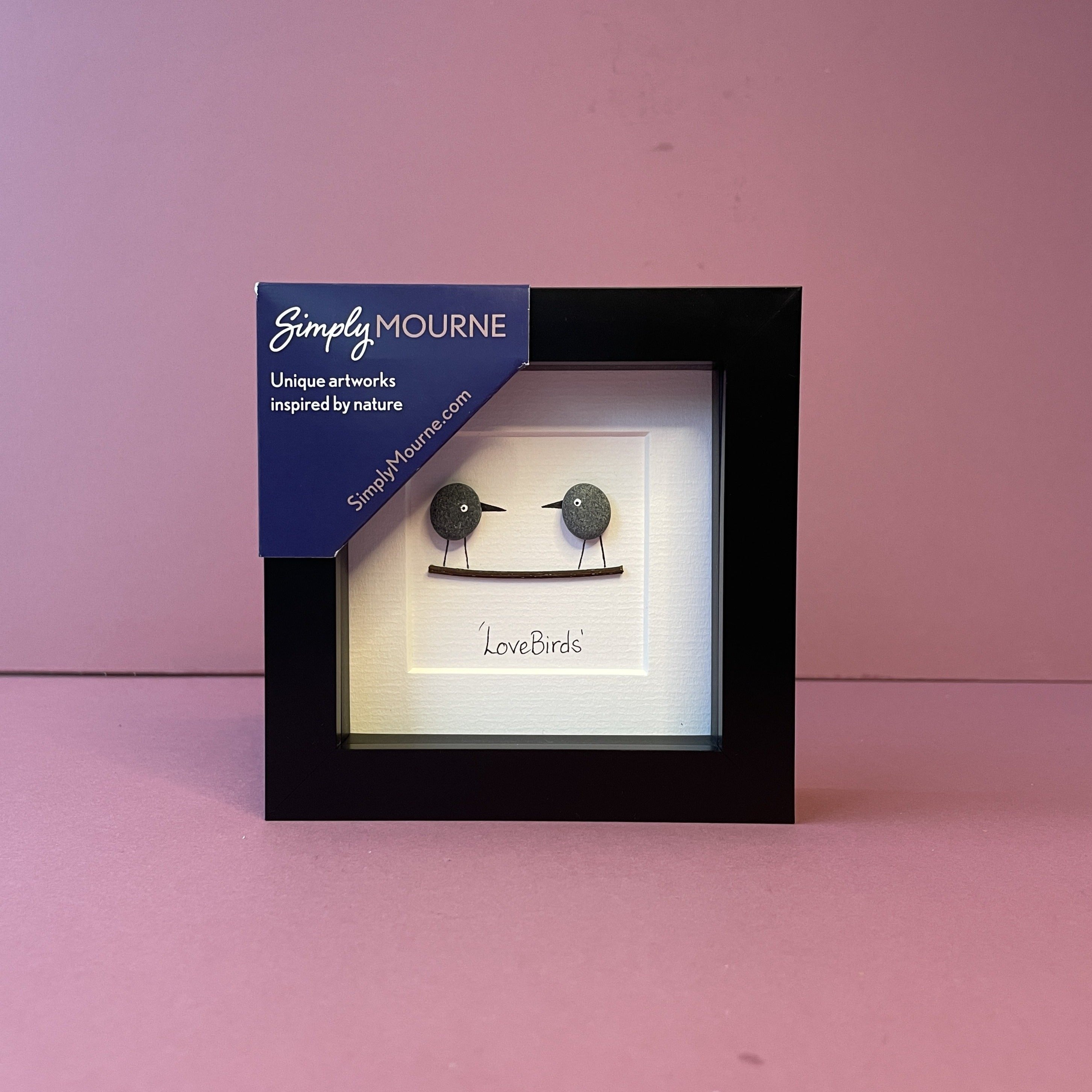 Northern Irish | Love Birds Pebble Art | Simply Mourne – Born & Bred