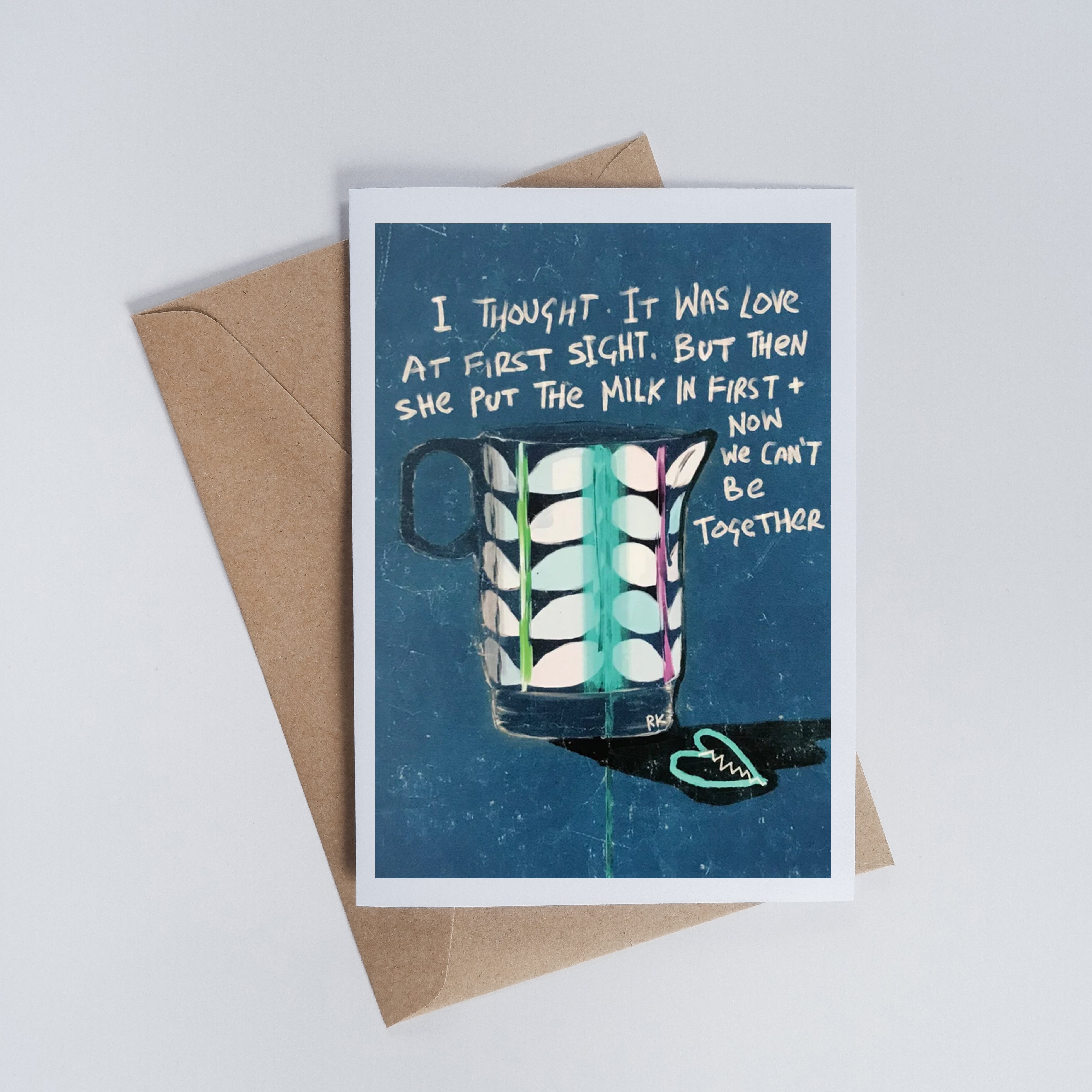 Milk and Heartbreak Card | Ricky Drew A Piccy – Born & Bred