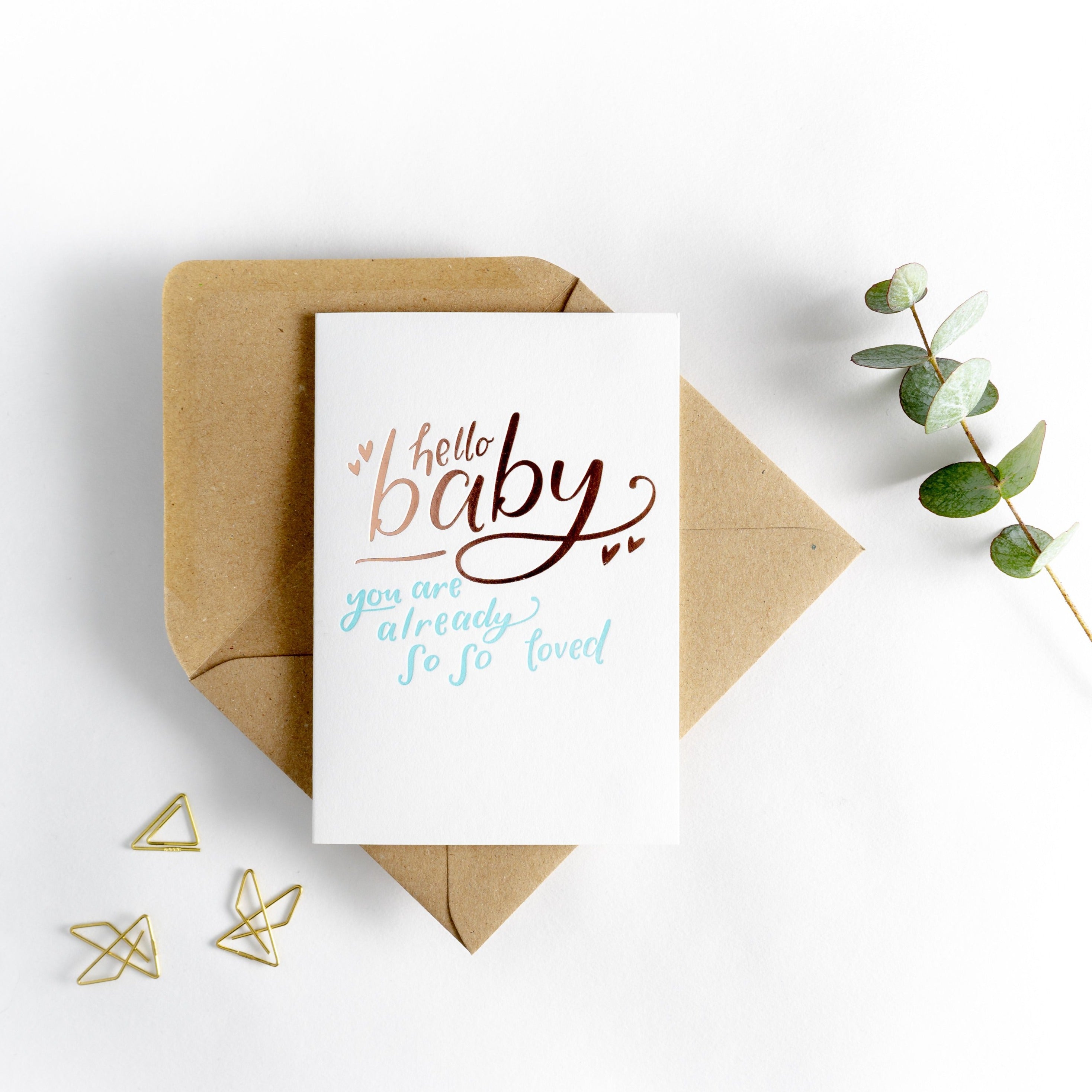 Northern Irish | Hello Baby, You Are So So Loved Blue/Pink Card ...