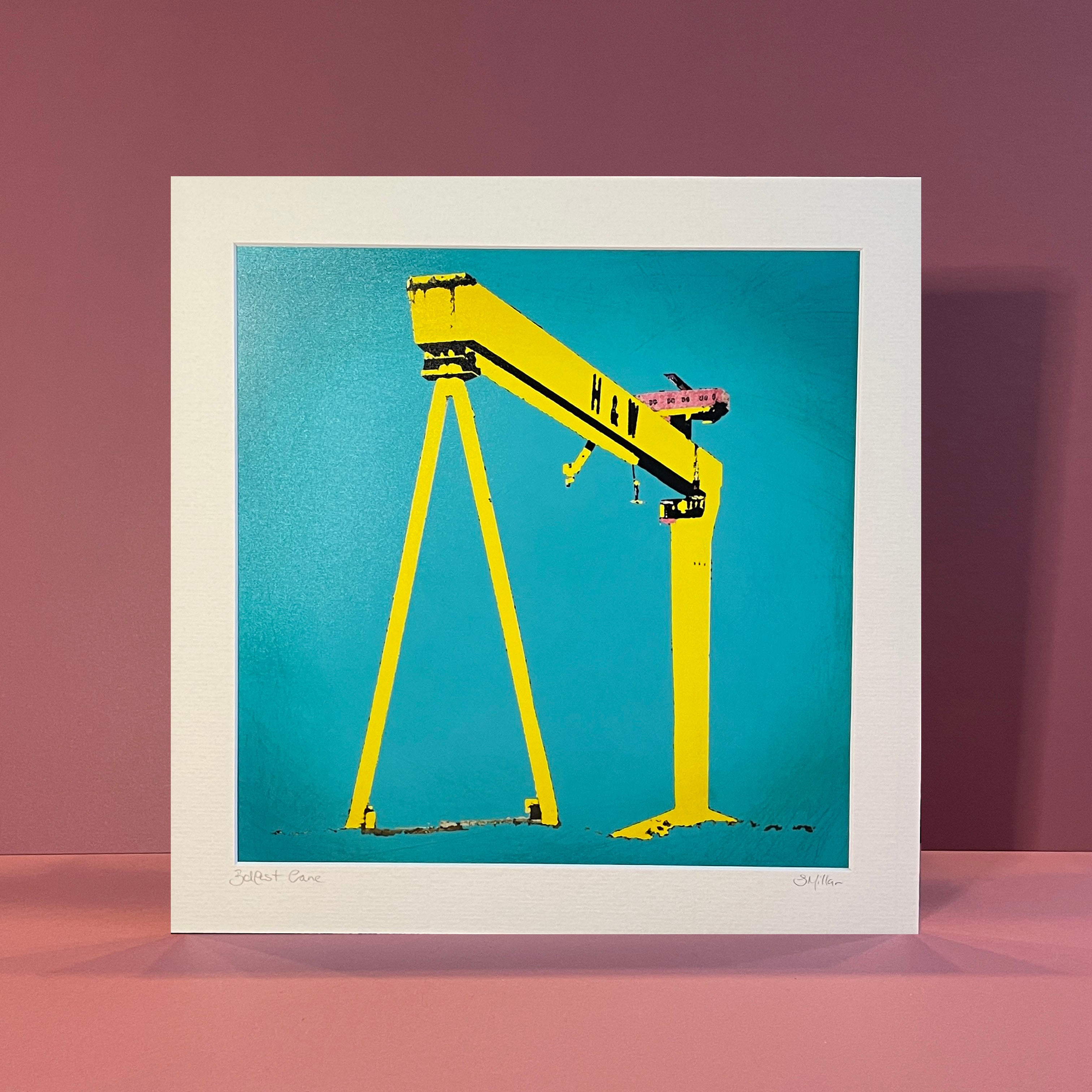 Sharon Millar | Pop Art Crane - 30x30 Photographic Print – Born & Bred