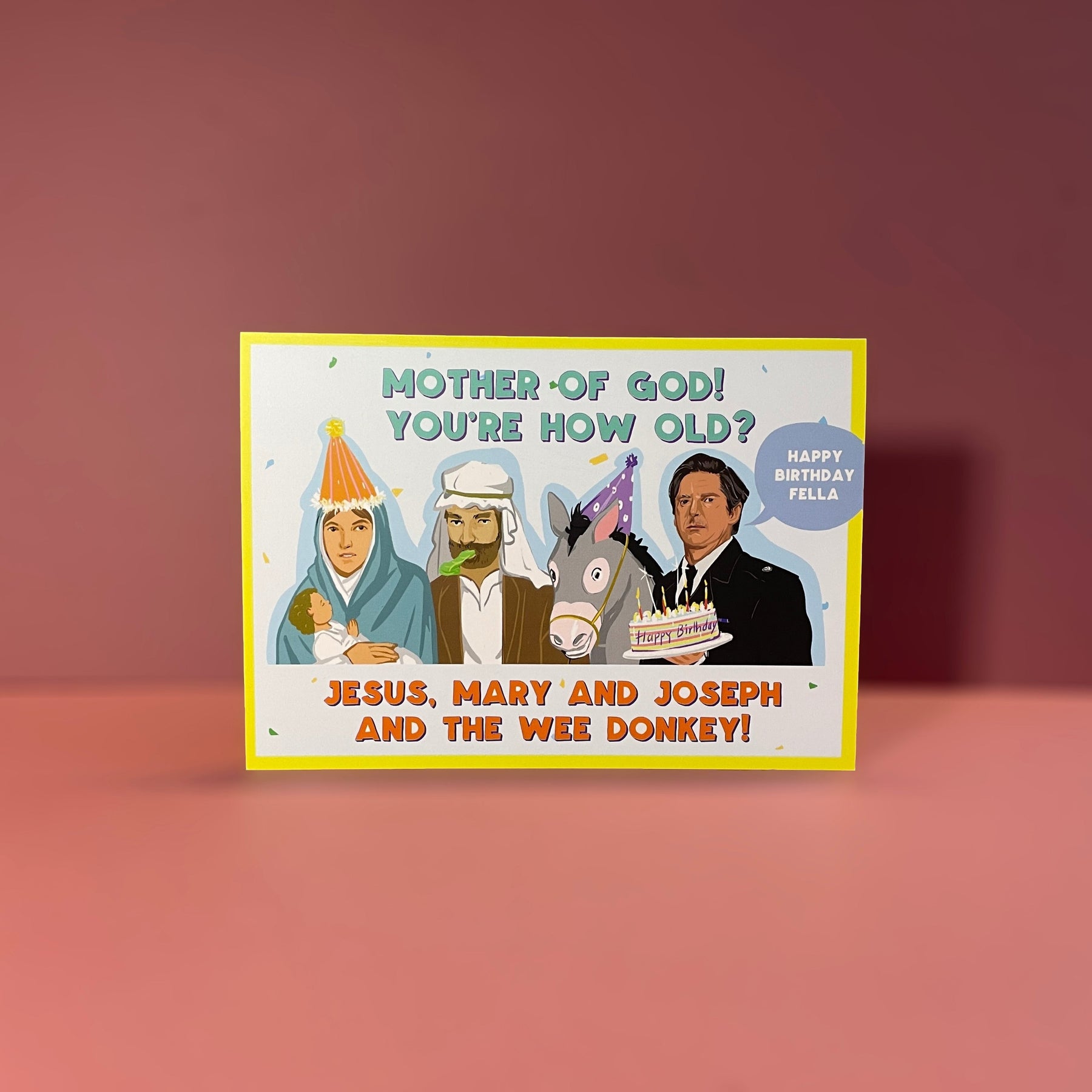 Northern Irish | Jesus, Mary & the Wee Donkey Birthday Card | Derry ...