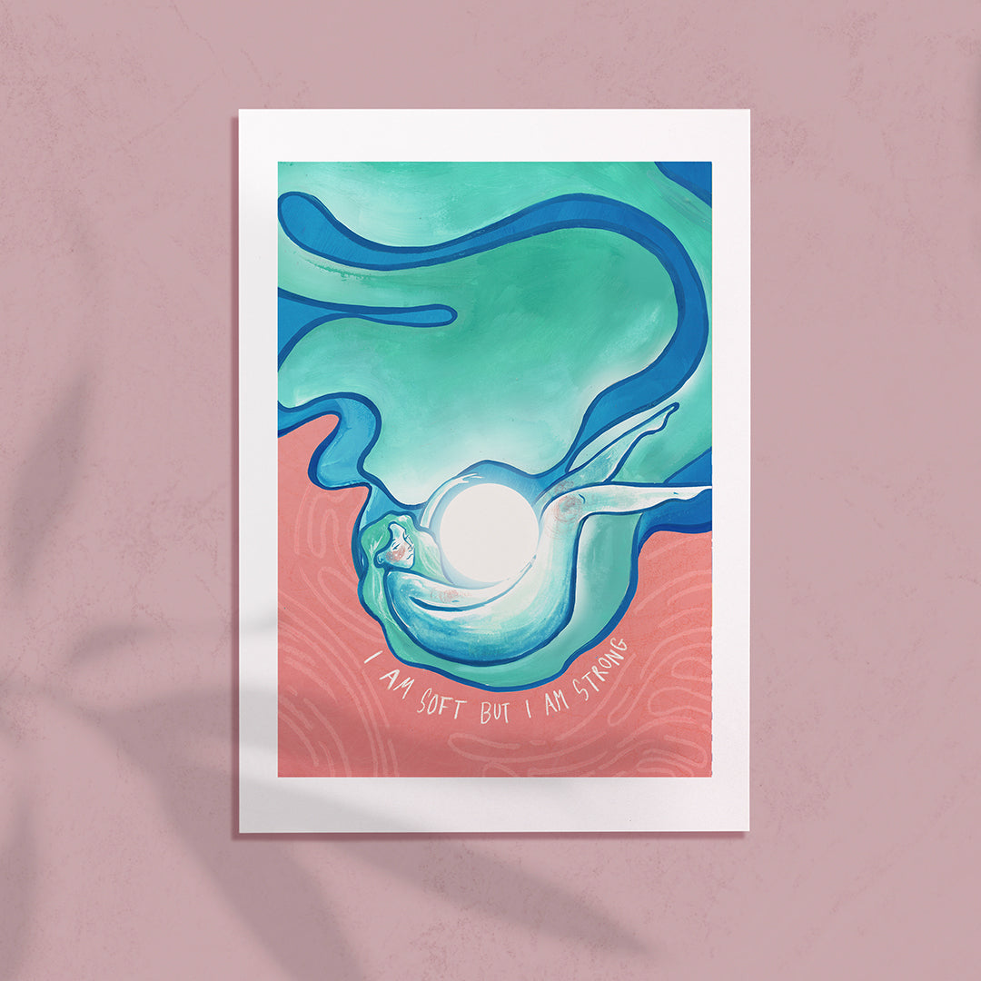 Northern Irish Artist A5 Print | Soft But Strong | Leanne McWilliams ...