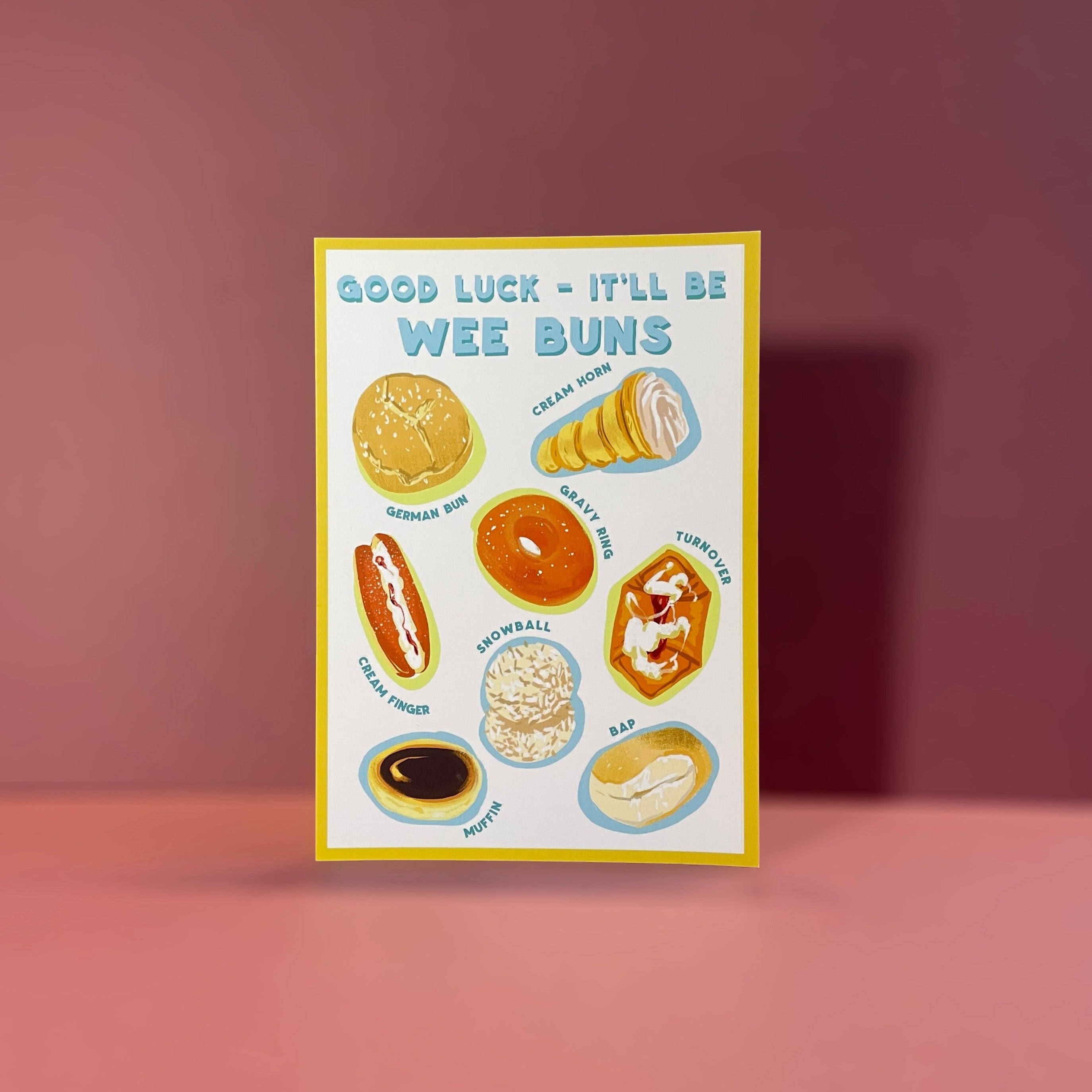 Good Luck It'll Be Wee Buns Card | Derry Nice Things – Born & Bred